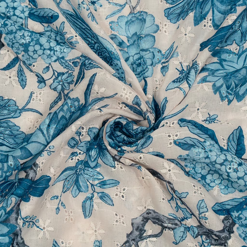 Elevate Your Style with Cotton Chikan Printed Fabric