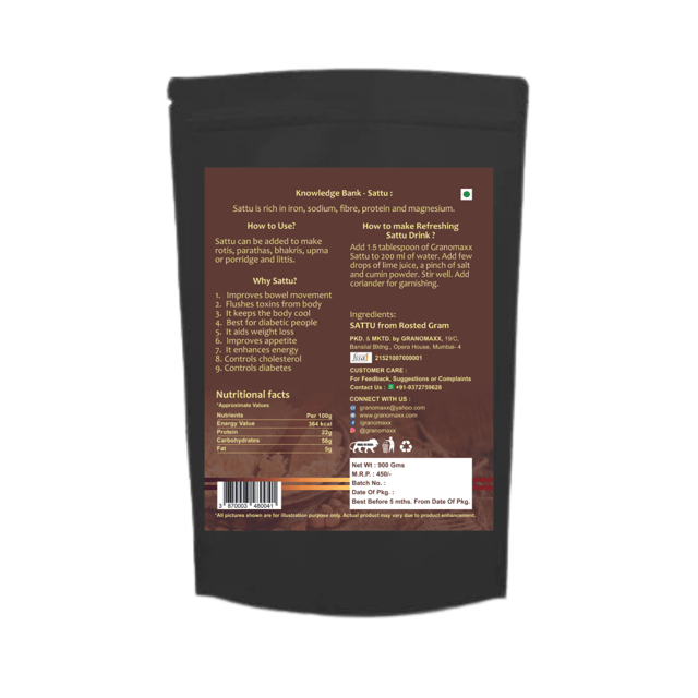 Granomaxx Sattu | Vegan Protein | Sattu Powder 900G | Superfood ...