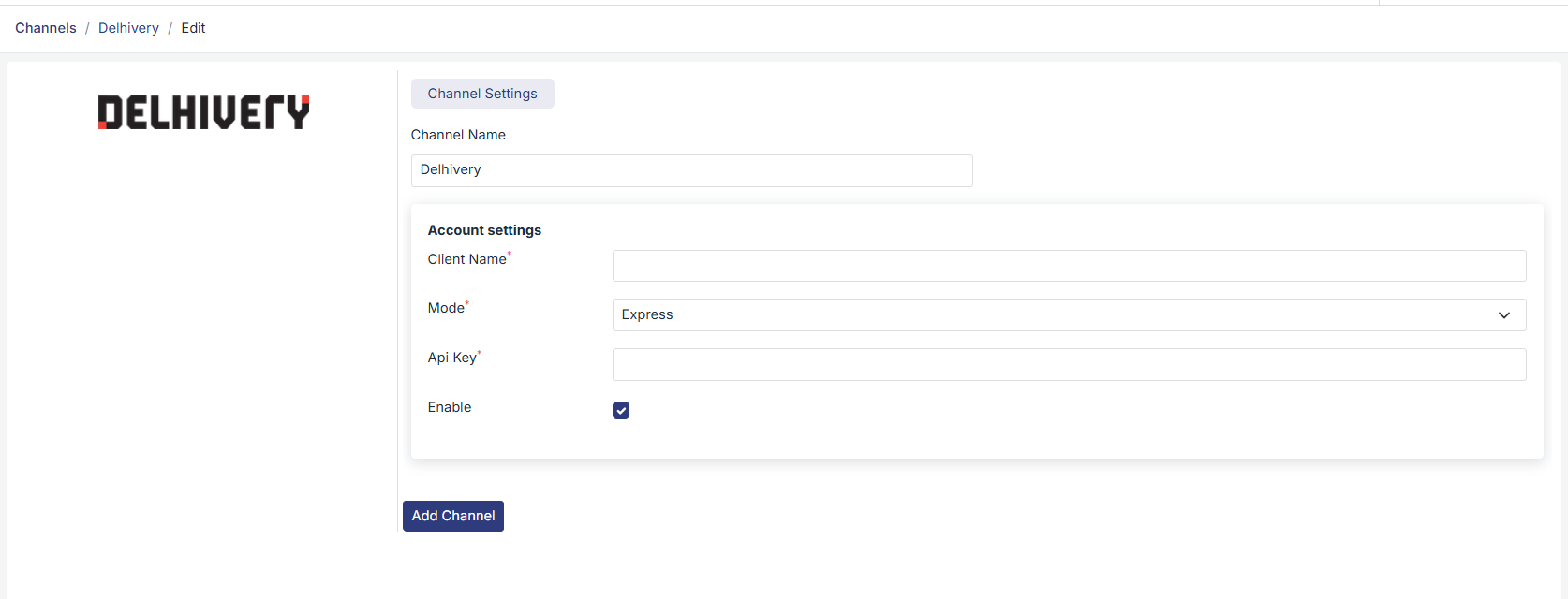 Delhivery Integration