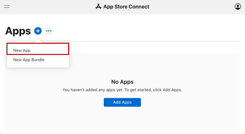 Creating App Store Connect Record for an App