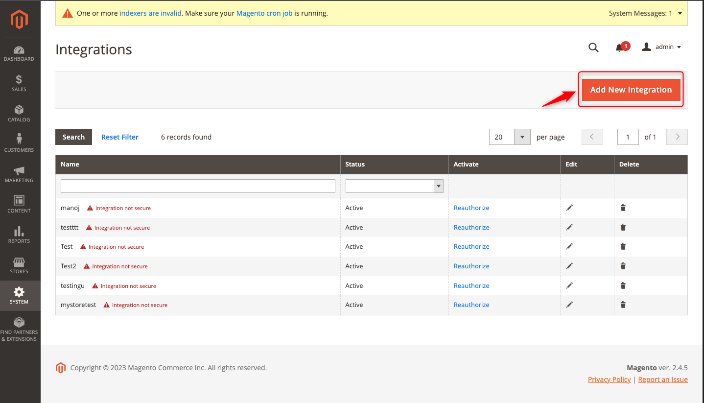 Magento Channel Integration